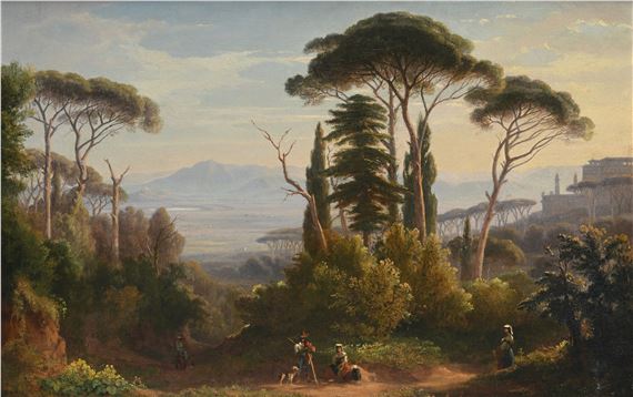 Pierre-Athanase Chauvin | Veduta di Castel Gandolfo | MutualArt