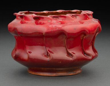 George Ohr | George Ohr Glazed Earthenware Vase | MutualArt