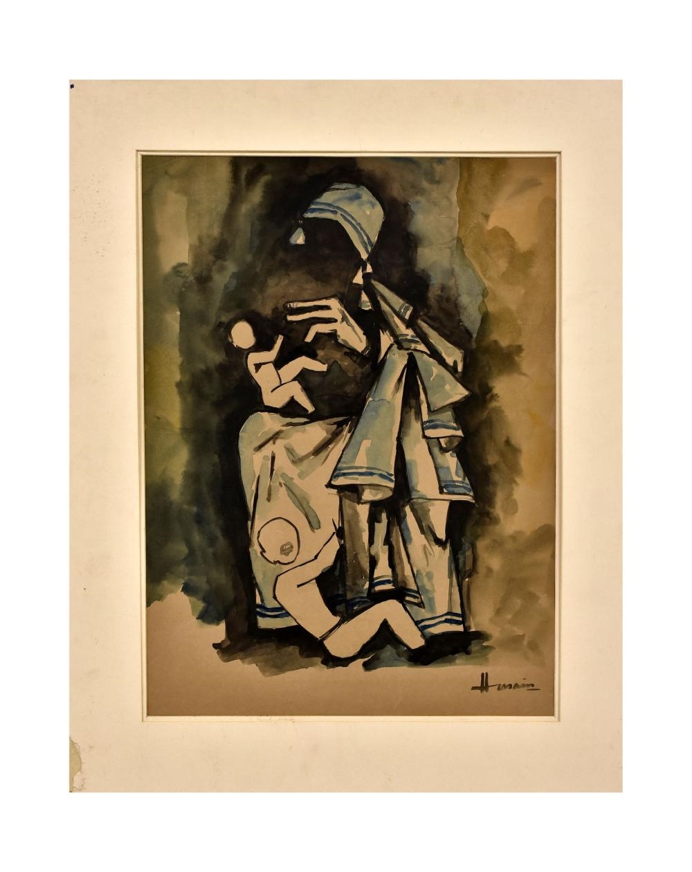 Maqbool Fida Husain | MOTHER TERESA SERIES (1947) | MutualArt