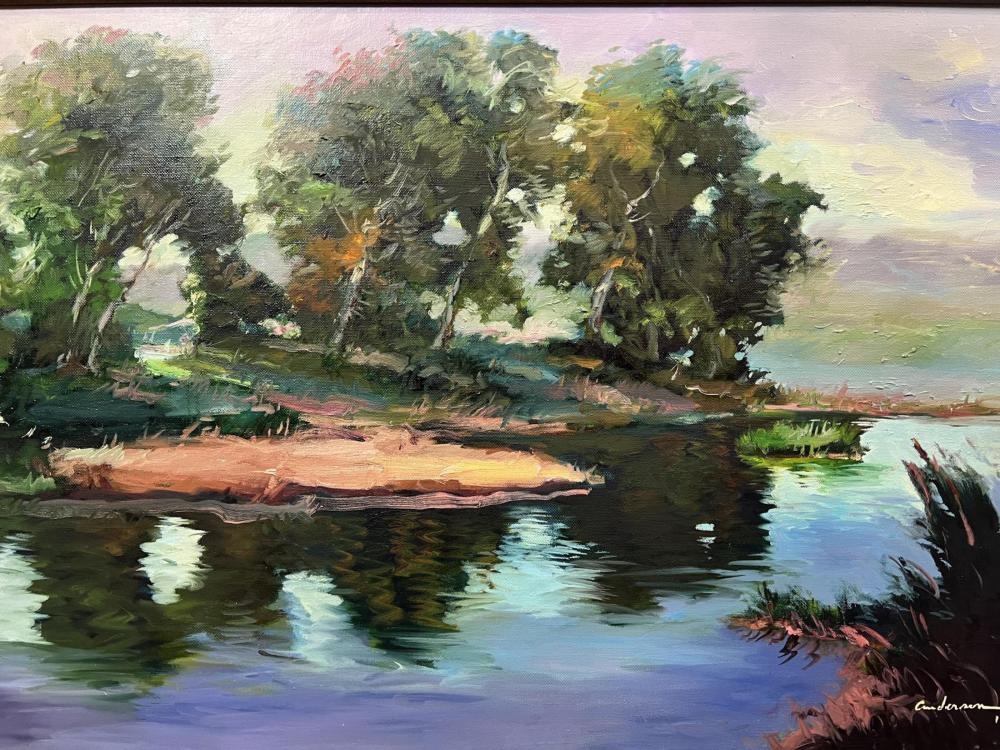 Robin John Anderson | A Robin John Anderson Perceptionism Oil On Canvas ...