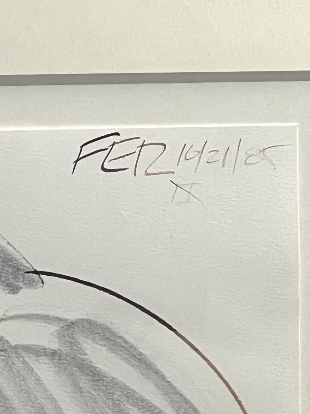 Beto de la Rocha | A Frank Romero Mixed Media Abstract Nude (1970s ...