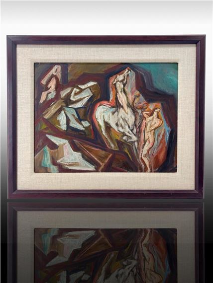 Kenneth Callahan | A Kenneth Callahan Abstract Acrylic On Board (Early ...