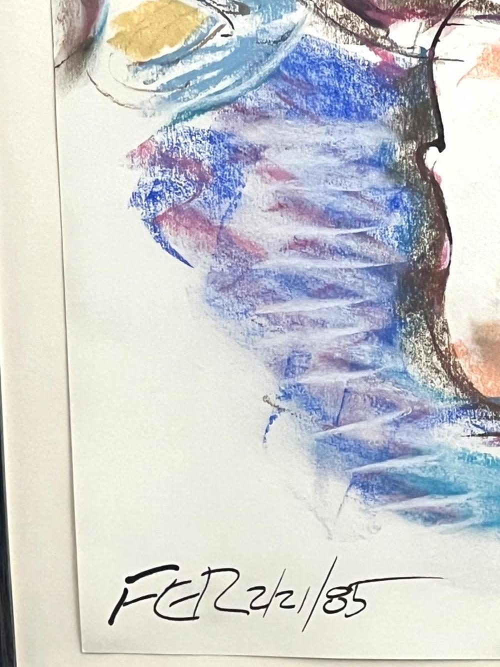 Beto de la Rocha | A Frank Romero Mixed Media Abstract Nude (1970s ...