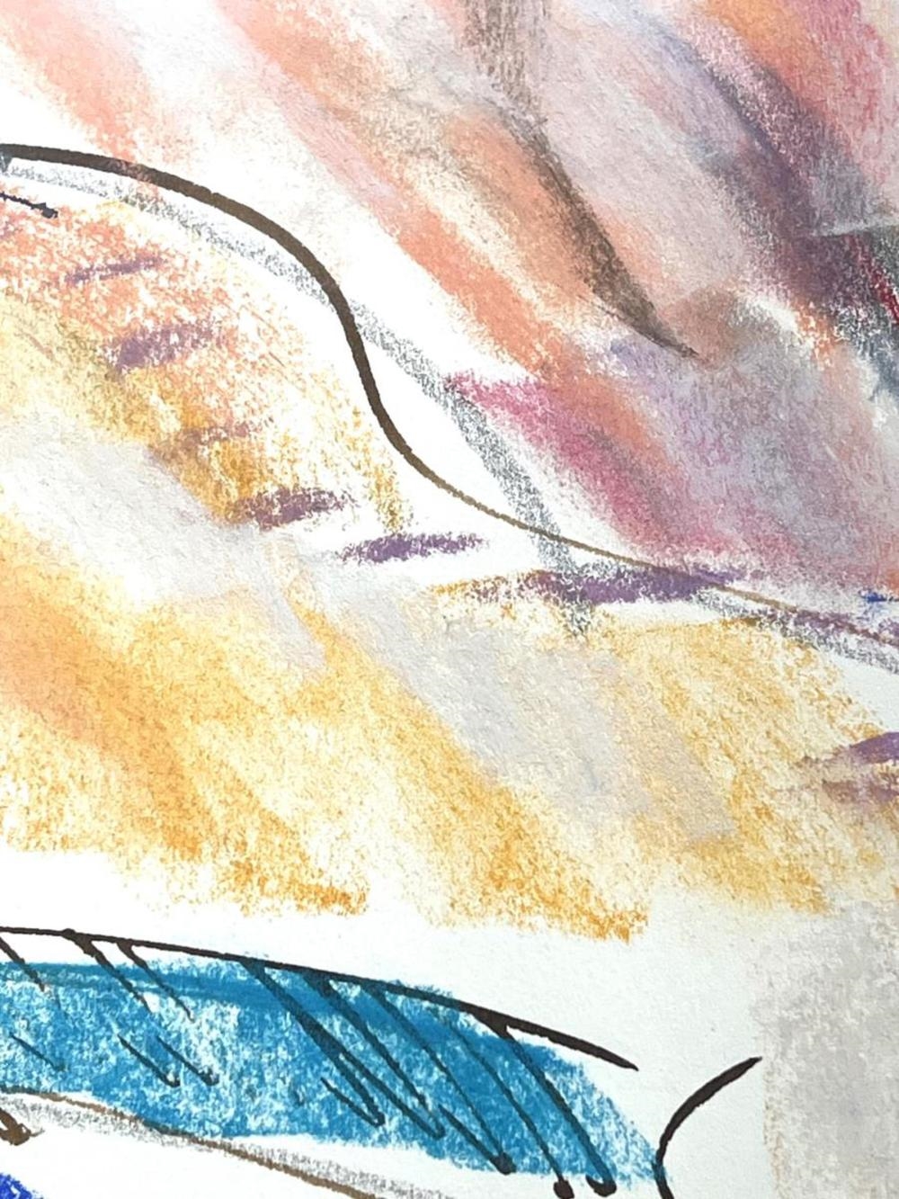 Beto de la Rocha | A Frank Romero Mixed Media Abstract Nude (1970s ...