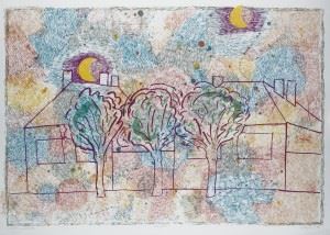 Gábor Imre | Hold-műhold 42/75 1991 (1991) | MutualArt