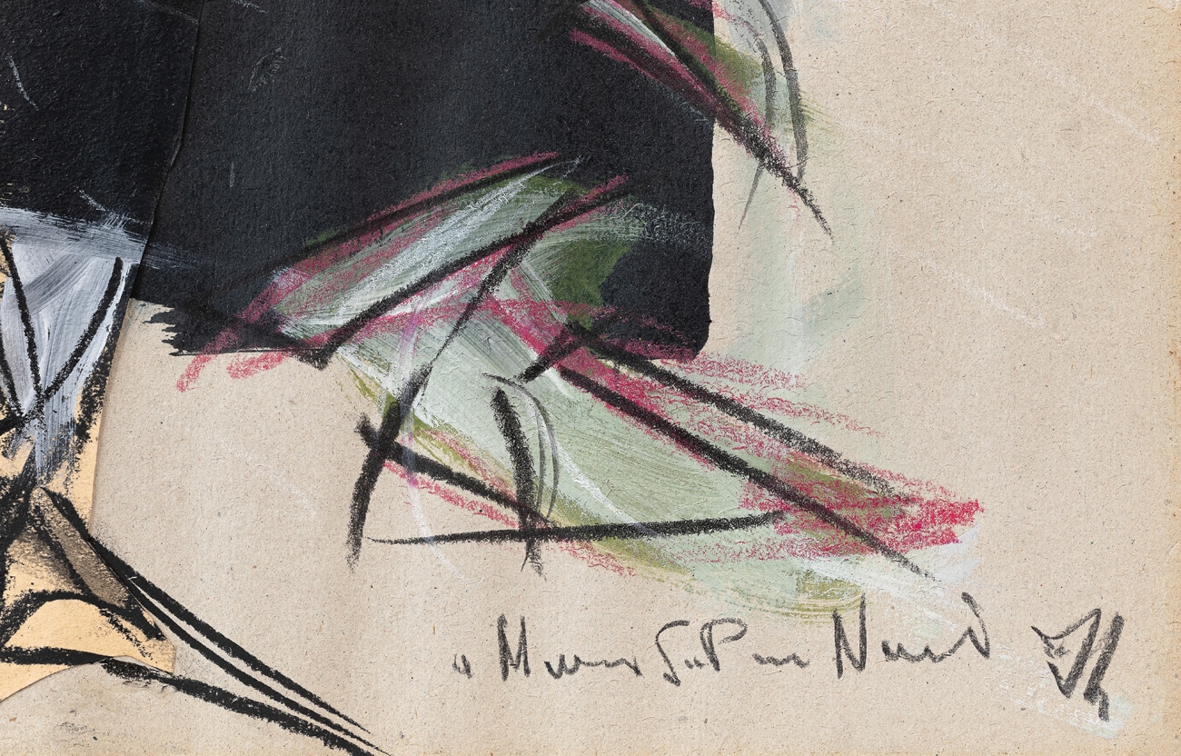 Nanni Valentini | Giardino con allarme - Studio (1974) | MutualArt