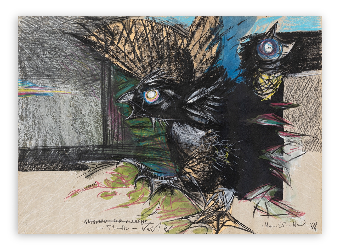 Nanni Valentini | Giardino con allarme - Studio (1974) | MutualArt