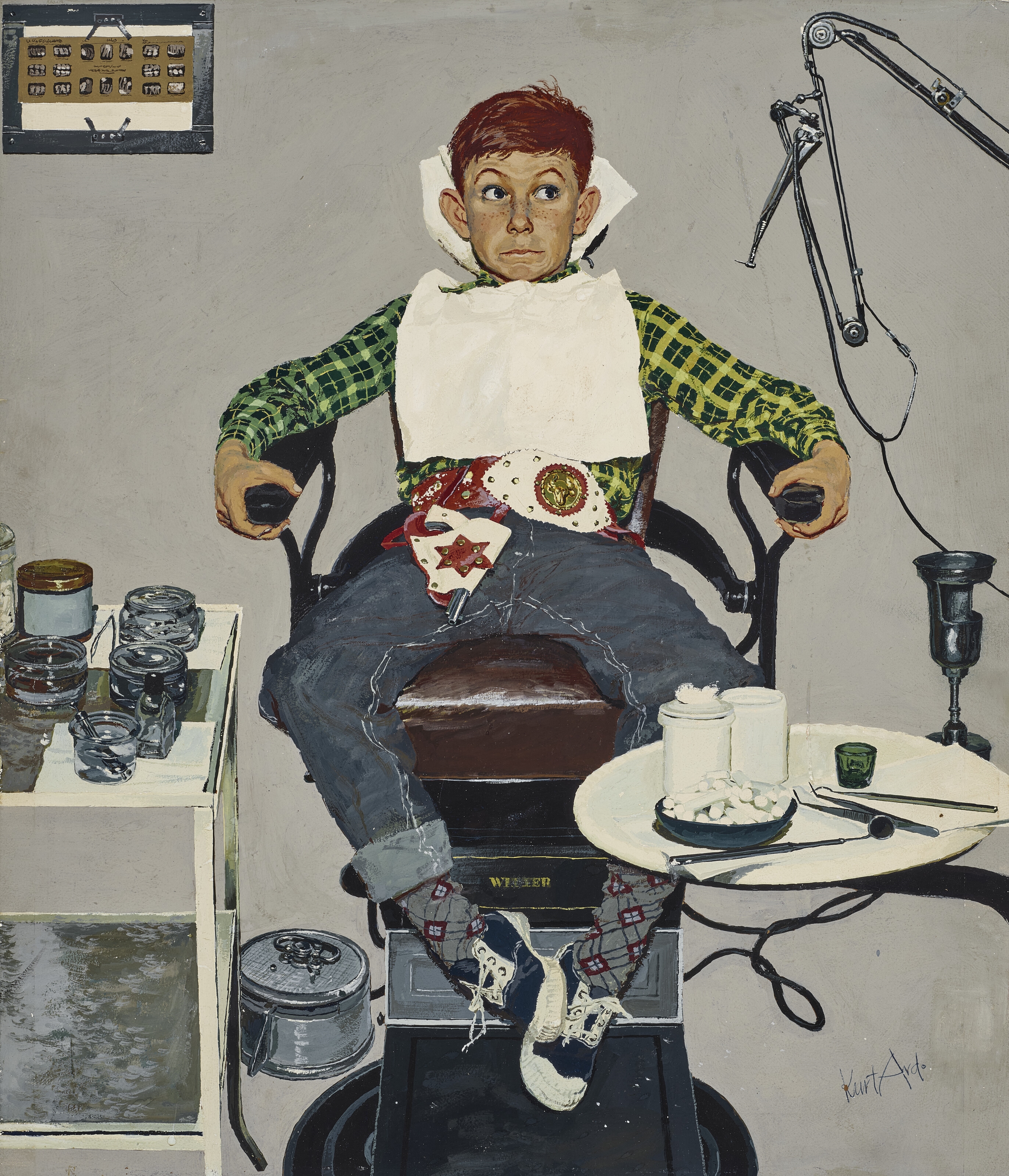 Kurt Ard | In the Dentist's Chair (Circa 1957) | MutualArt