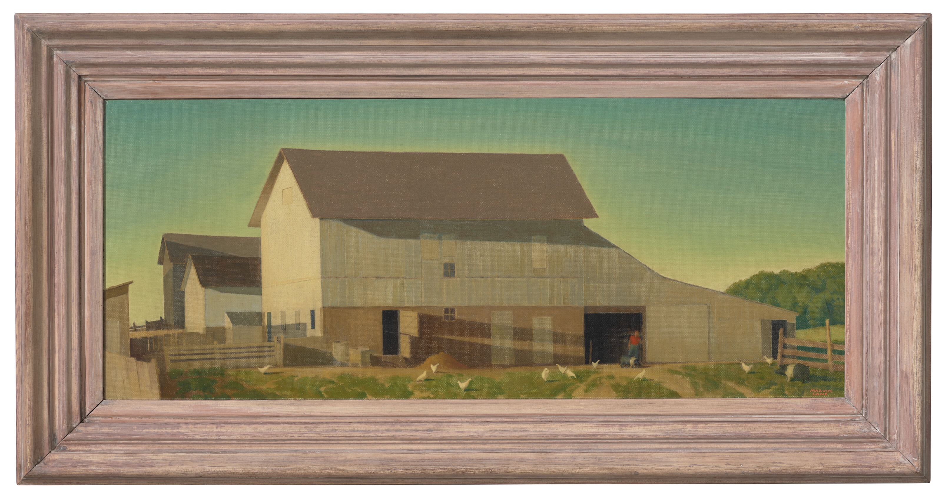 Marvin Dorwart Cone | White Barn No. 2 (1948) | MutualArt