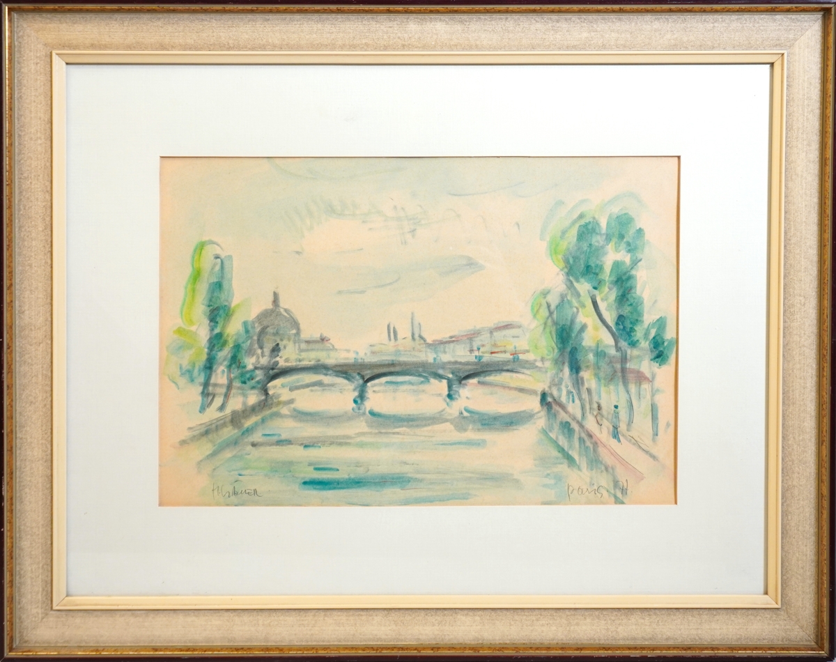 Heinz Maria Lauer | Paris: Blick von der Pont St. Michel auf die Pont ...