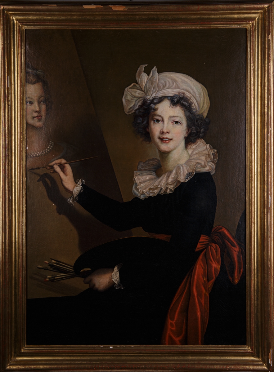 Élisabeth Vigée Le Brun | Selbstporträt der Malerin Elisabeth Vigée le Brun an der Staffelei ...
