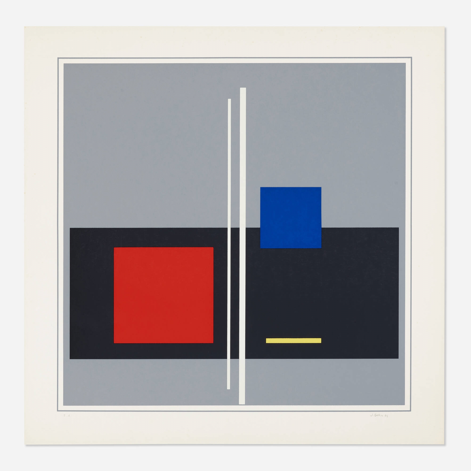 Jean Gorin | COMPOSITION PLASTIQUE DANS L'ESPACE-TEMPS NO. 1 | MutualArt