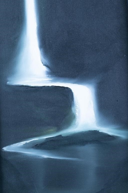 George Sumner | George Sumner, Double Waterfall, O/C (1979) | MutualArt