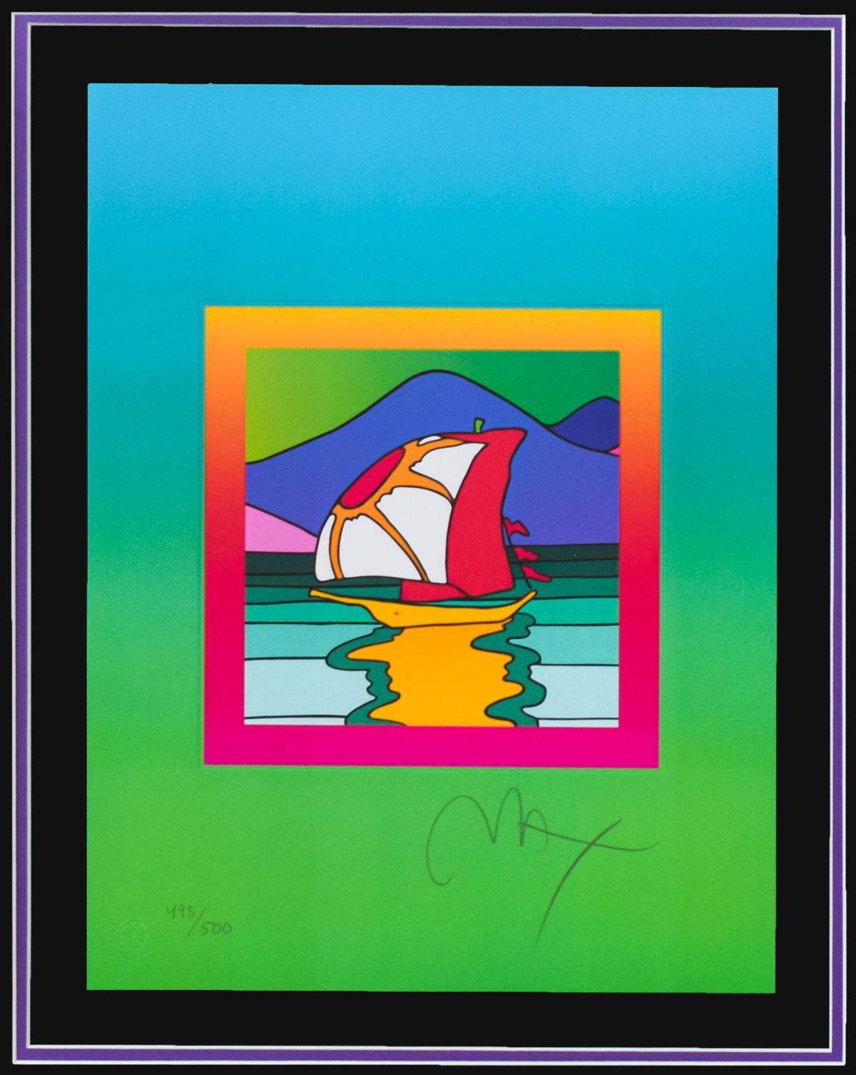 Peter Max | Sailboat East on Blends | MutualArt