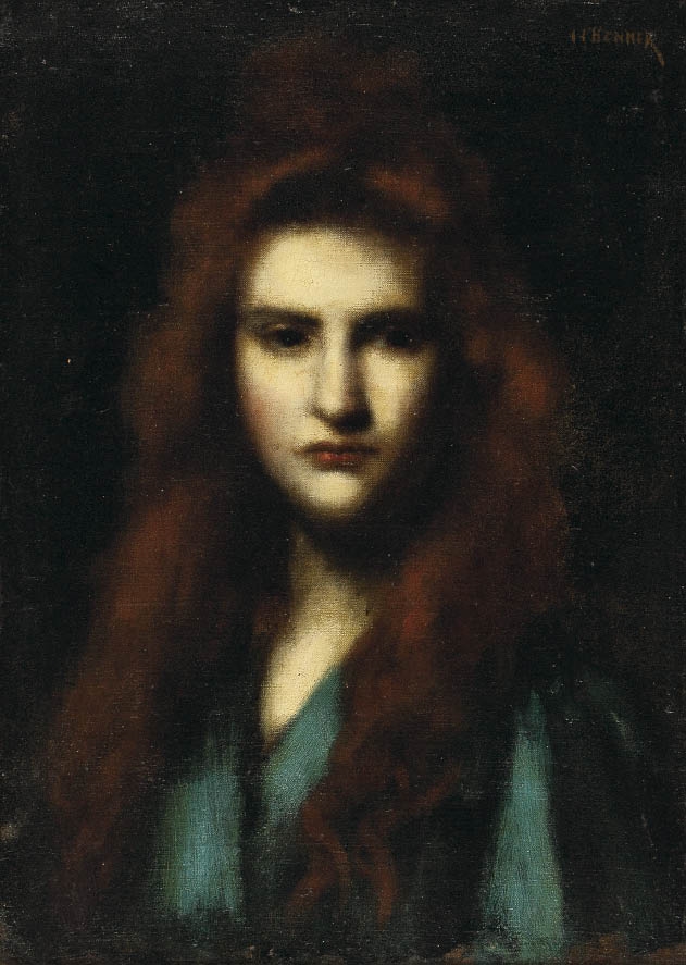 Jean-Jacques Henner | Portrait de Mlle Helene Loeb, plus tard Mme ...