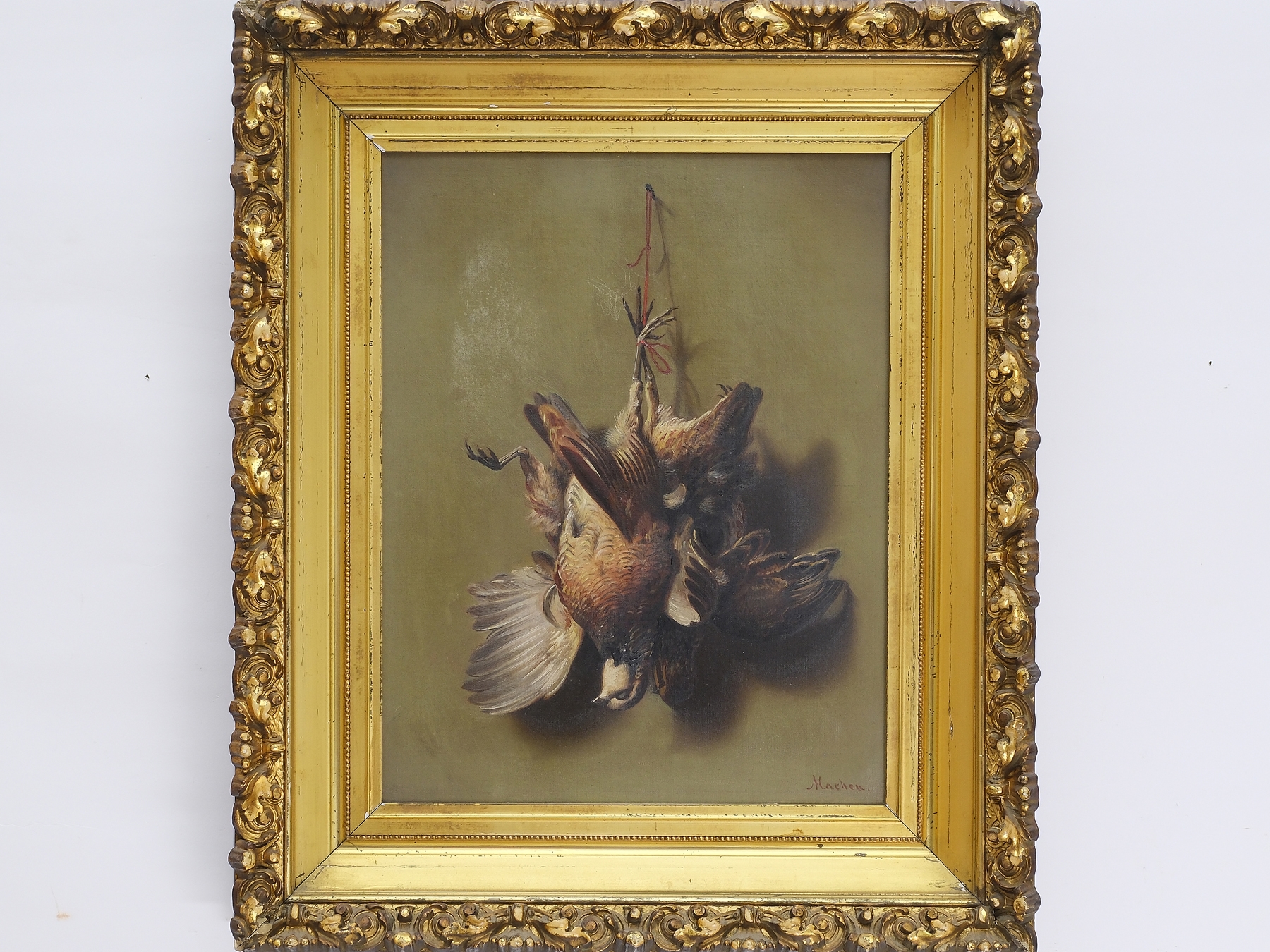 William Henry Machen | A brace of hanging quail | MutualArt