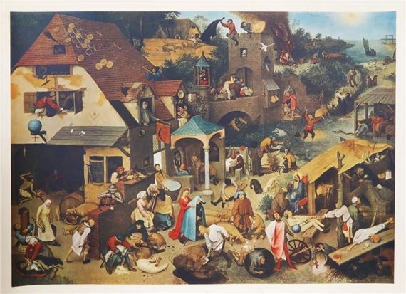 Pieter Brueghel the Elder | NETHERLANDISH PROVERBS (1559) | MutualArt