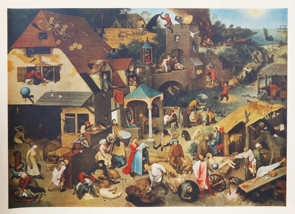 Pieter Brueghel the Elder | NETHERLANDISH PROVERBS (1559) | MutualArt