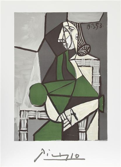 Pablo Picasso | PORTRAIT DE FEMME ASSISE | MutualArt