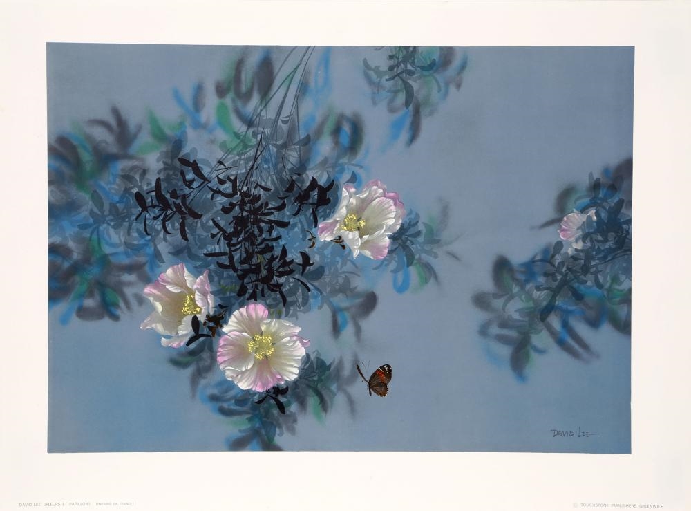 David Lee | FLEURS ET PAPILLON (Circa 1985) | MutualArt