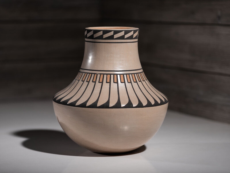 Blue Corn | Polychrome Pottery Vase (1965) | MutualArt