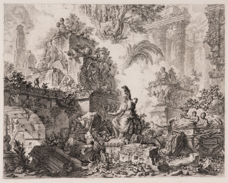 Giovanni Battista Piranesi | Frontispiece for Vedute de Roma (1748 ...