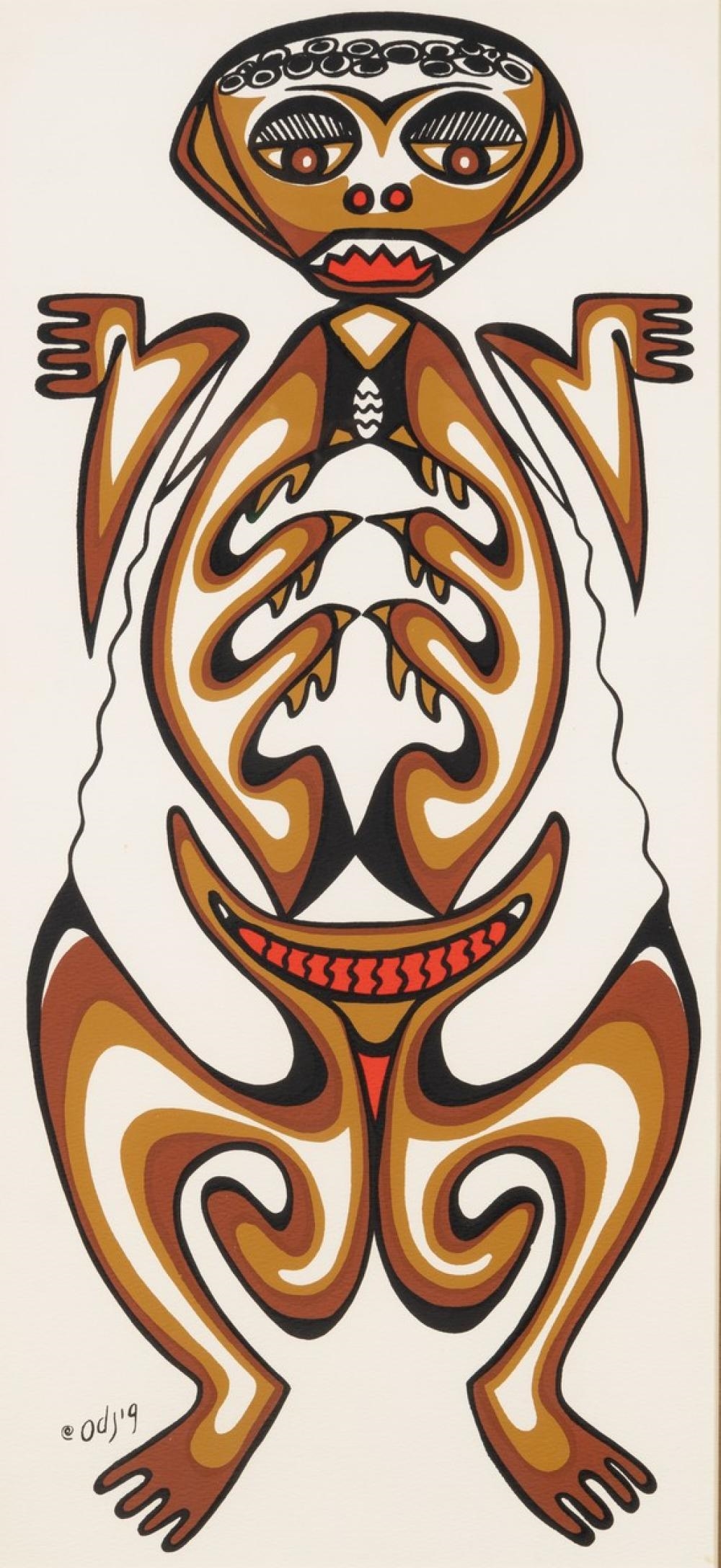 Daphne Odjig | Frog Spirit | MutualArt