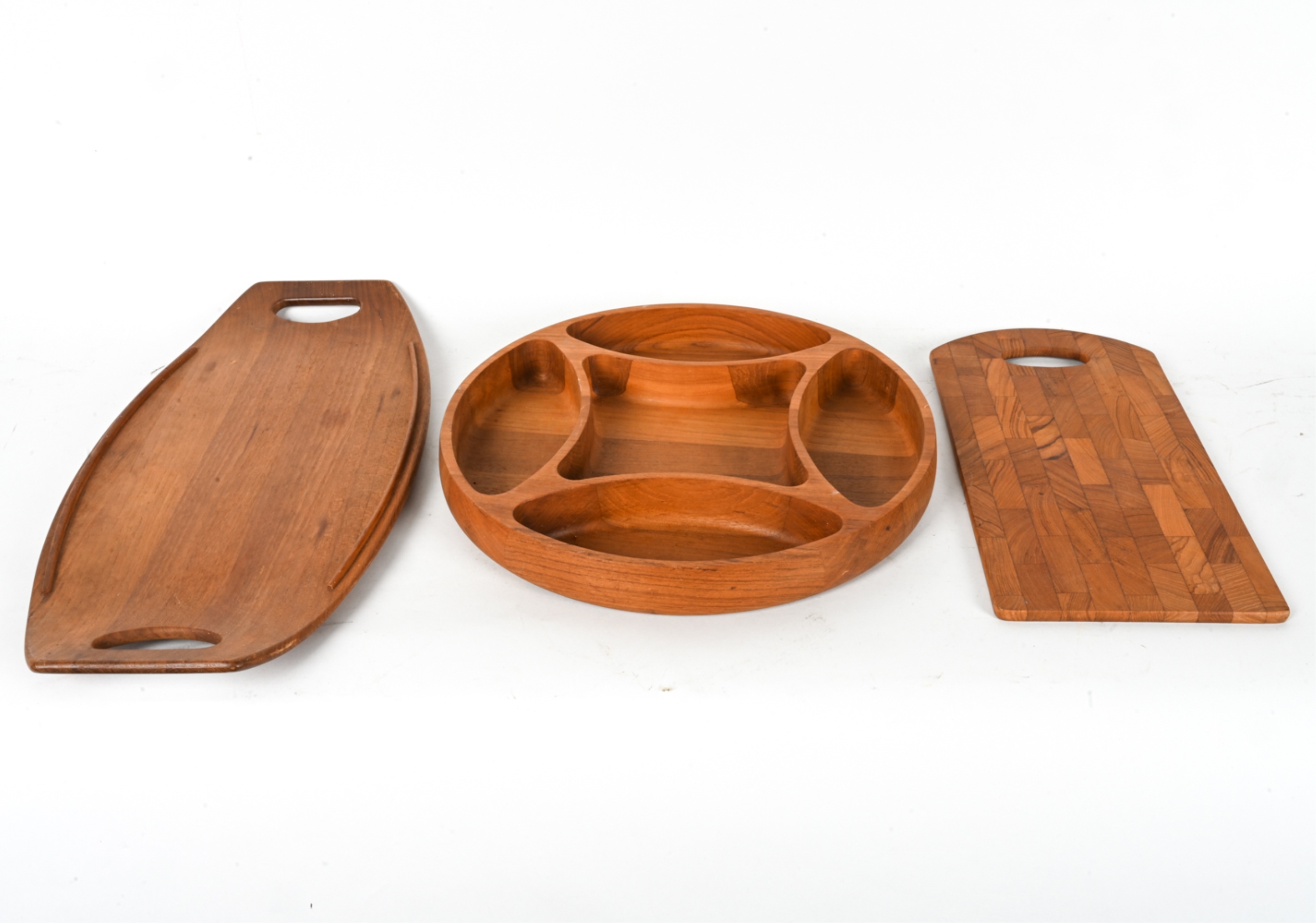 Dansk Designs | 3) DANSK DANISH TEAK SERVING TRAYS | MutualArt