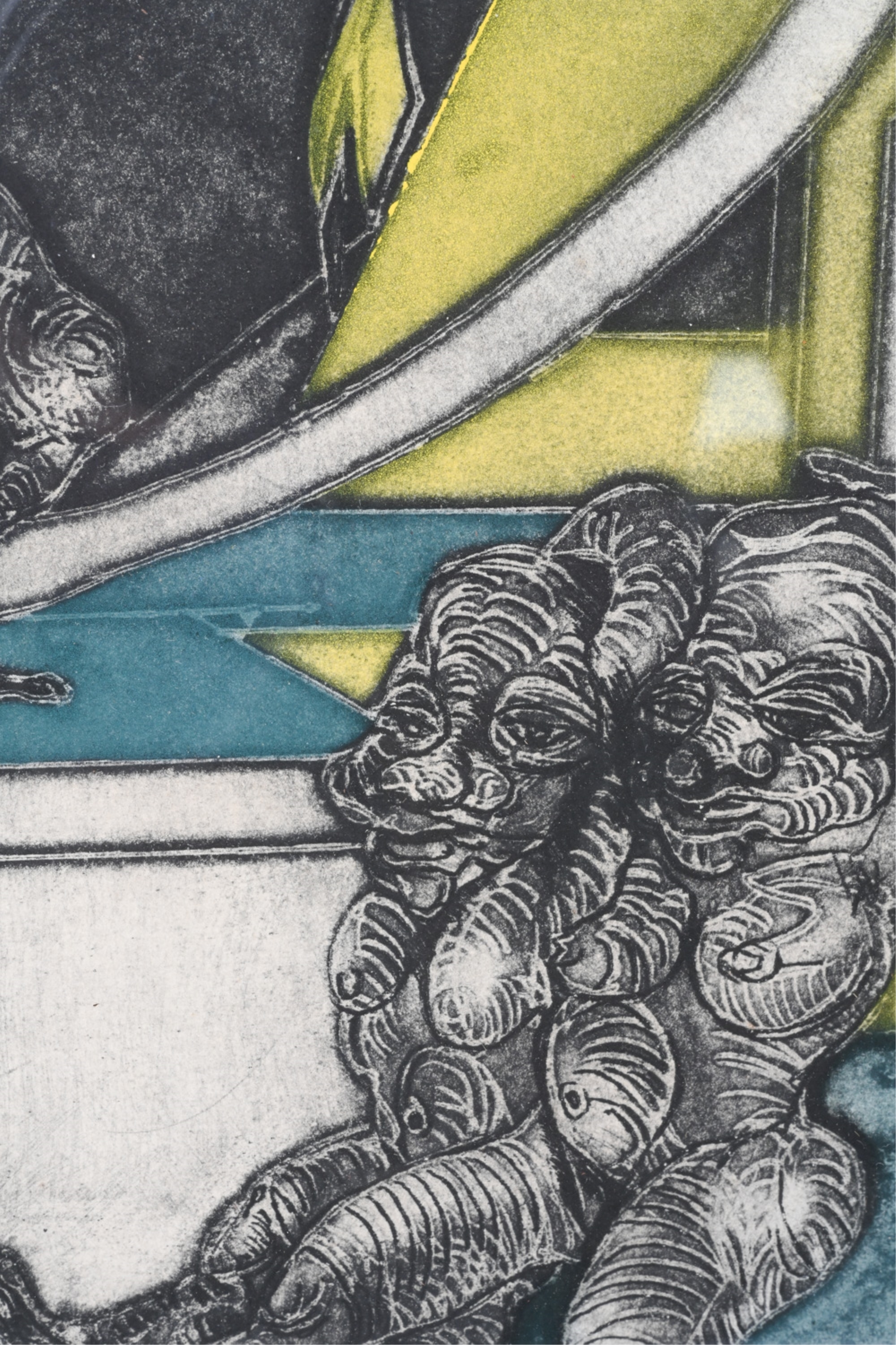 Raphael W. Davron | RAPHAEL W. DAVRON MID-CENTURY COLOR ETCHING | MutualArt