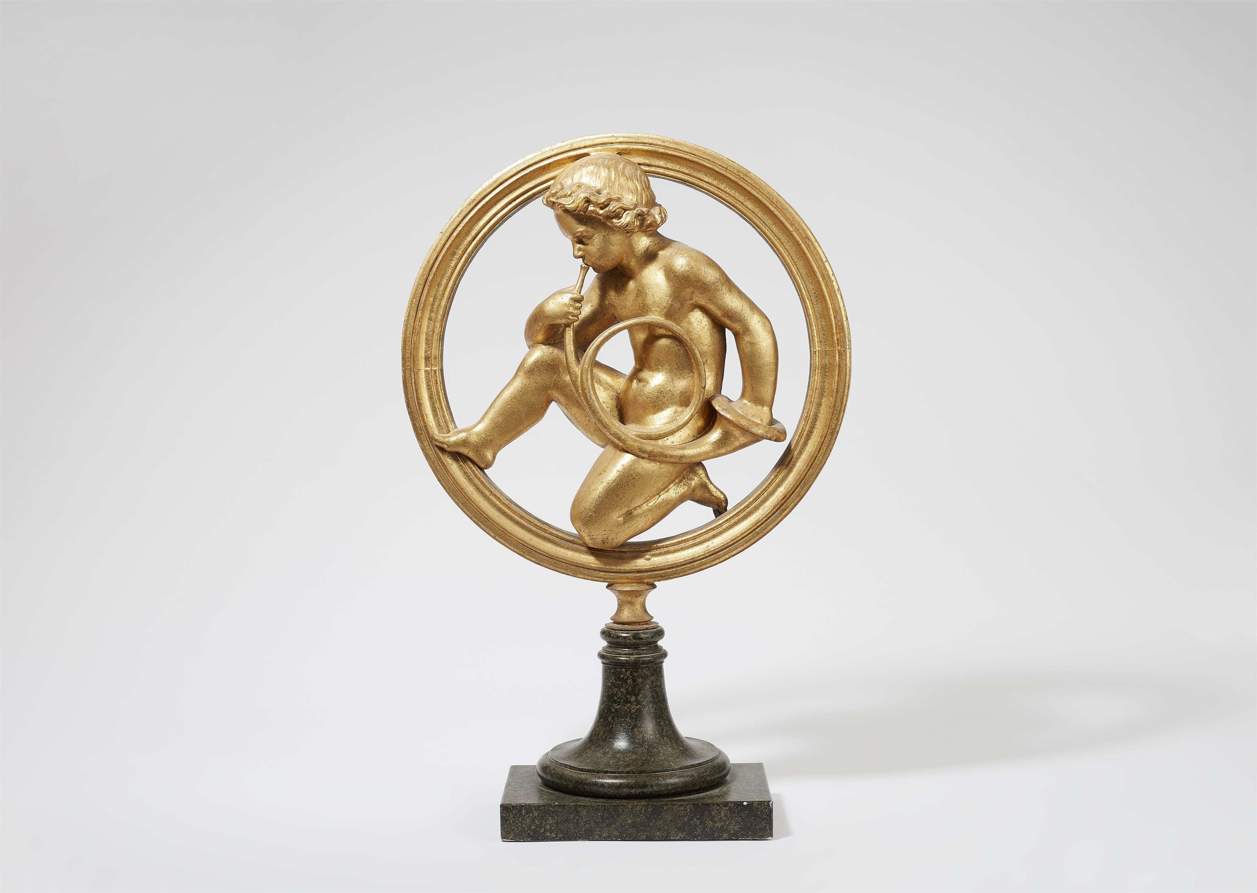 Christian Daniel Rauch | A putto making music from the banisters of the ...