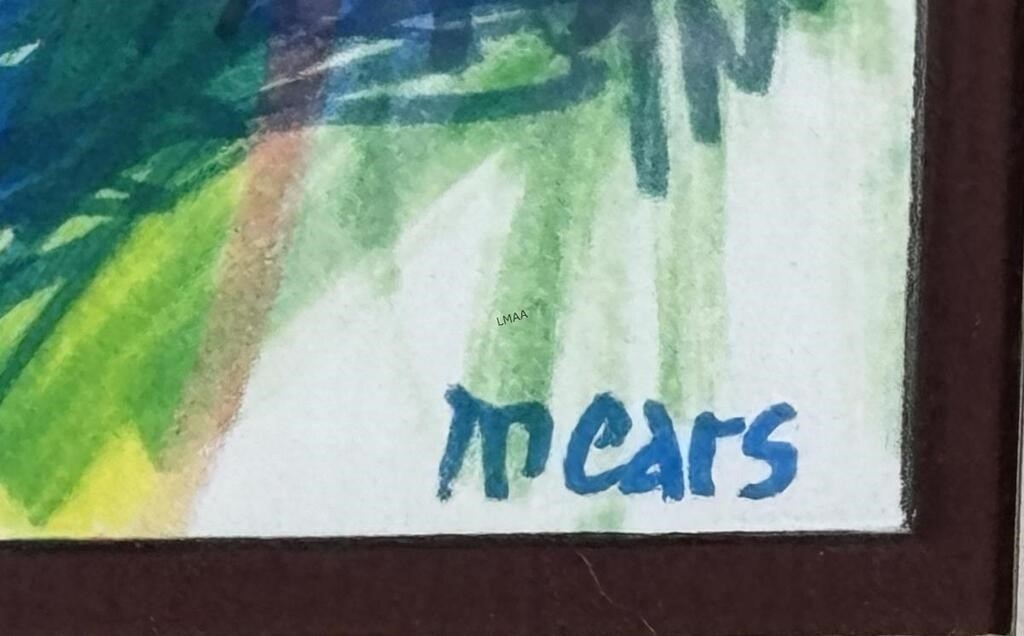 Herbert Richard Mears | HERB MEARS THREE HEADS INK ON CARTON | MutualArt