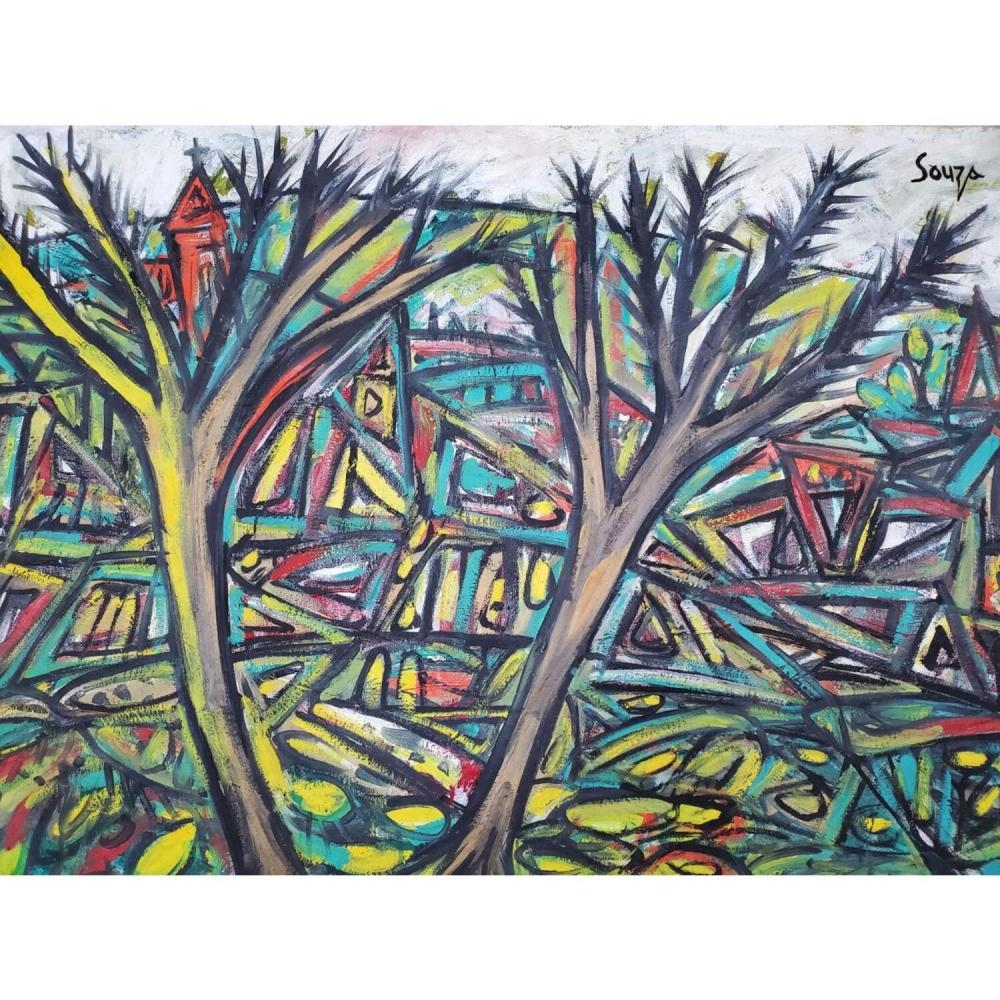 Francis Newton Souza | Francis Newton Souza (1924-2002) Painting (1991 ...