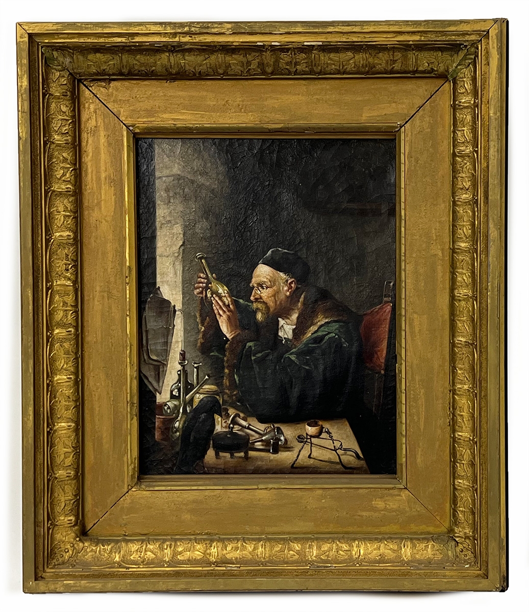 Henri Dumont | an alchemist at his desk | MutualArt