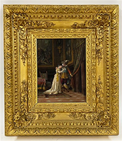 Salvatori A. Consoli | interior genre scene, a sad farewell | MutualArt