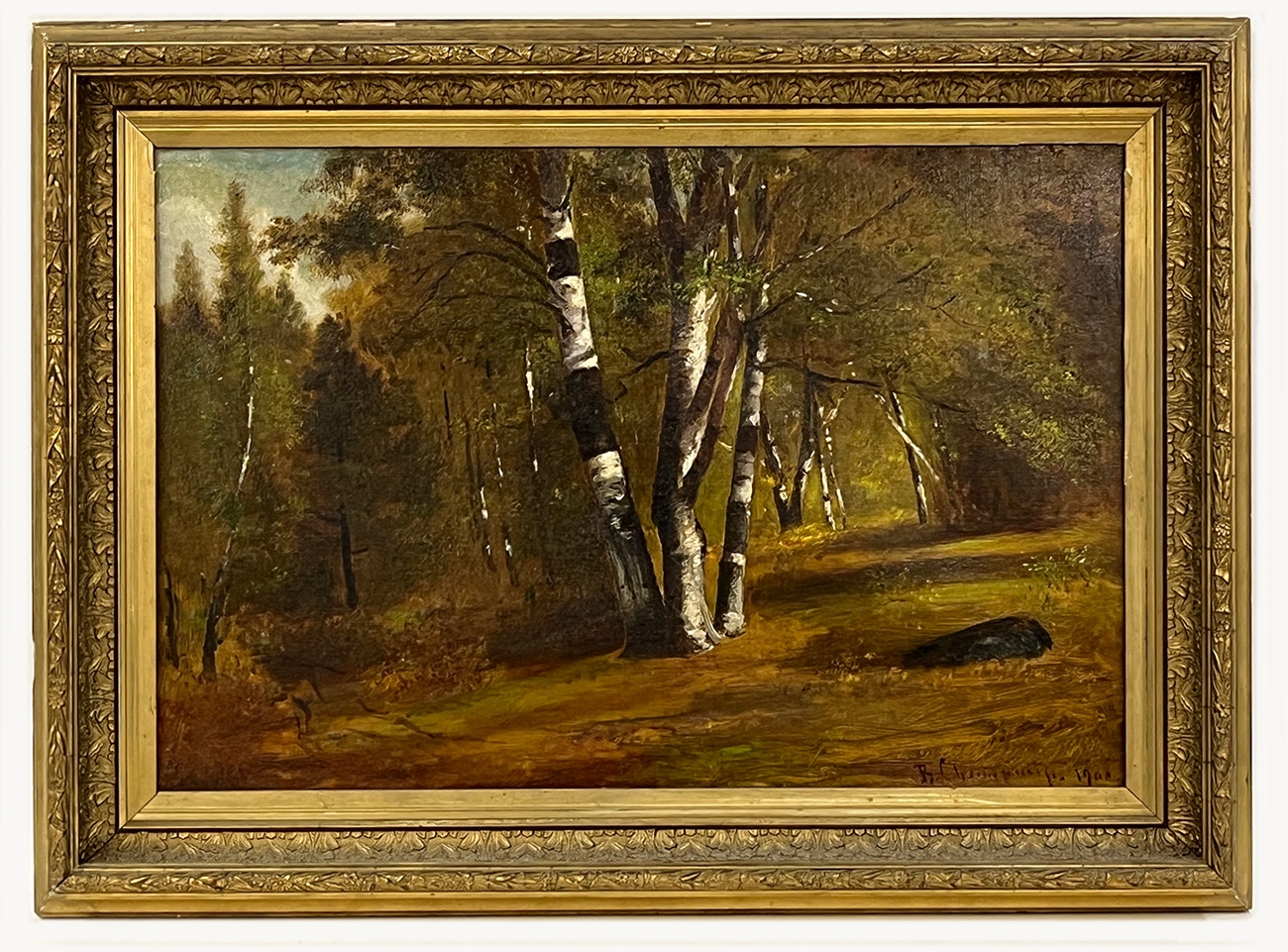 Benjamin Champney | birch trees, White Mountains, New Hampshire (1900 ...