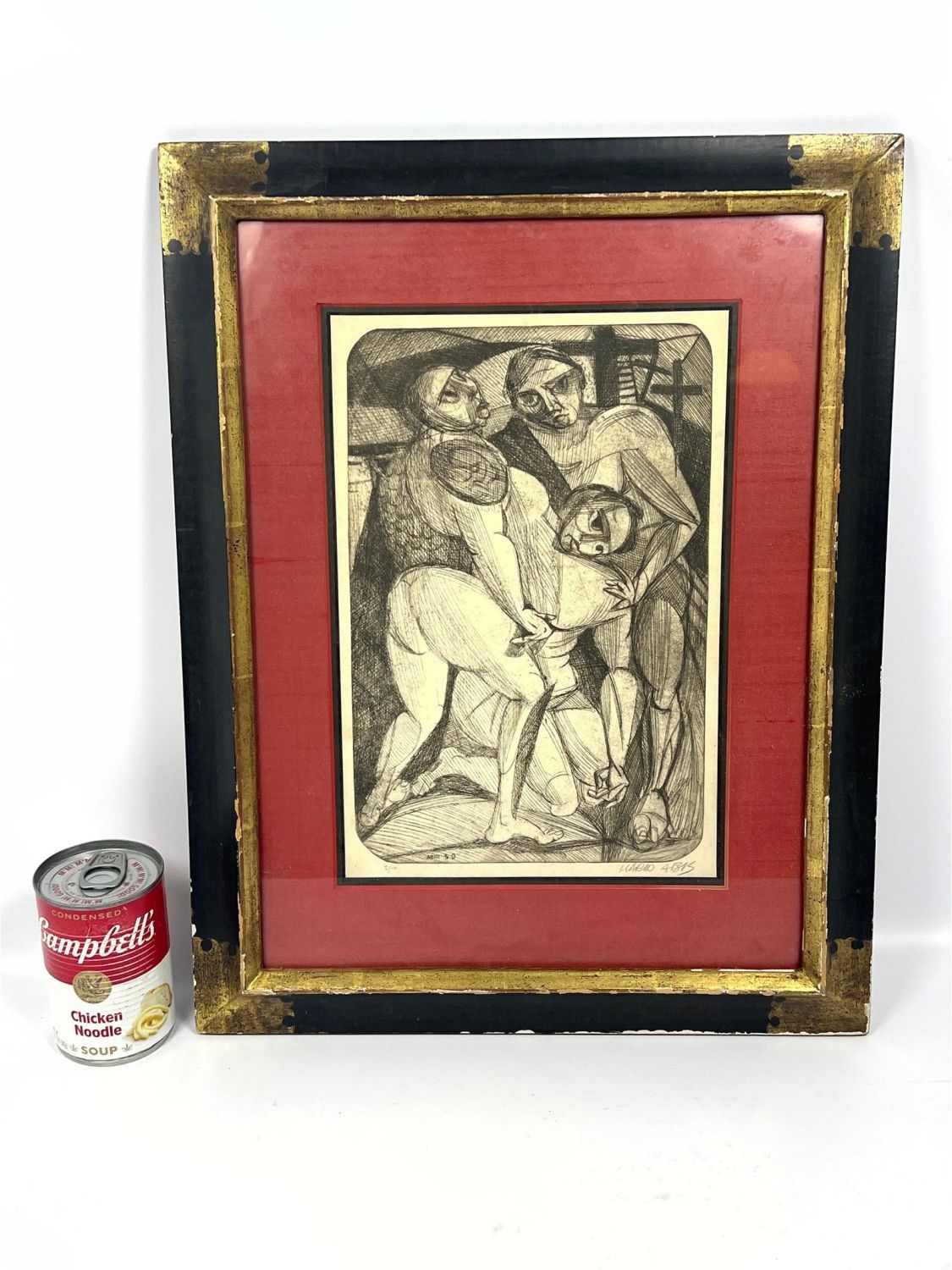 Mario Abis | Mario Abis Figural Etching Print | MutualArt