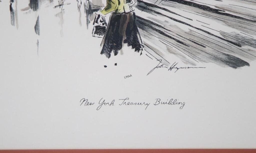 John Haymson | SIGNED JOHN HAYMSON NEW YORK TREASURY BUILDING | MutualArt