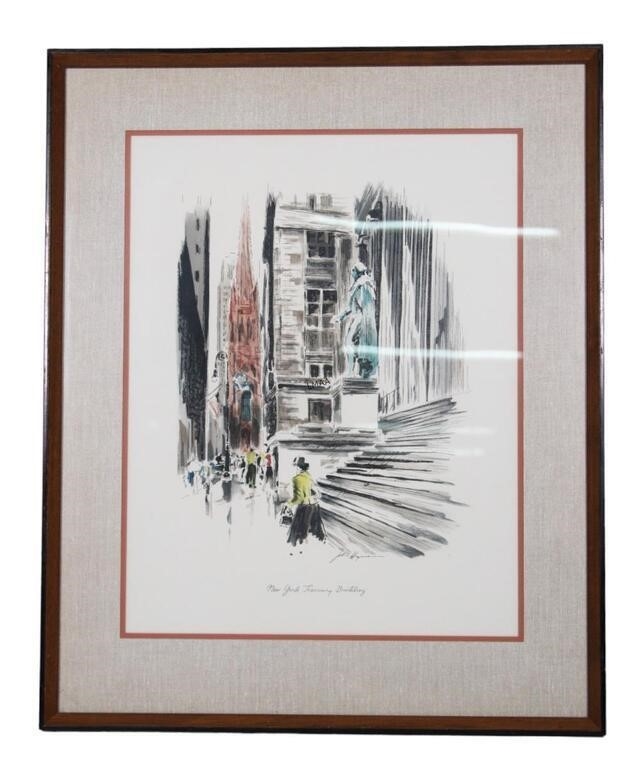 John Haymson | SIGNED JOHN HAYMSON NEW YORK TREASURY BUILDING | MutualArt