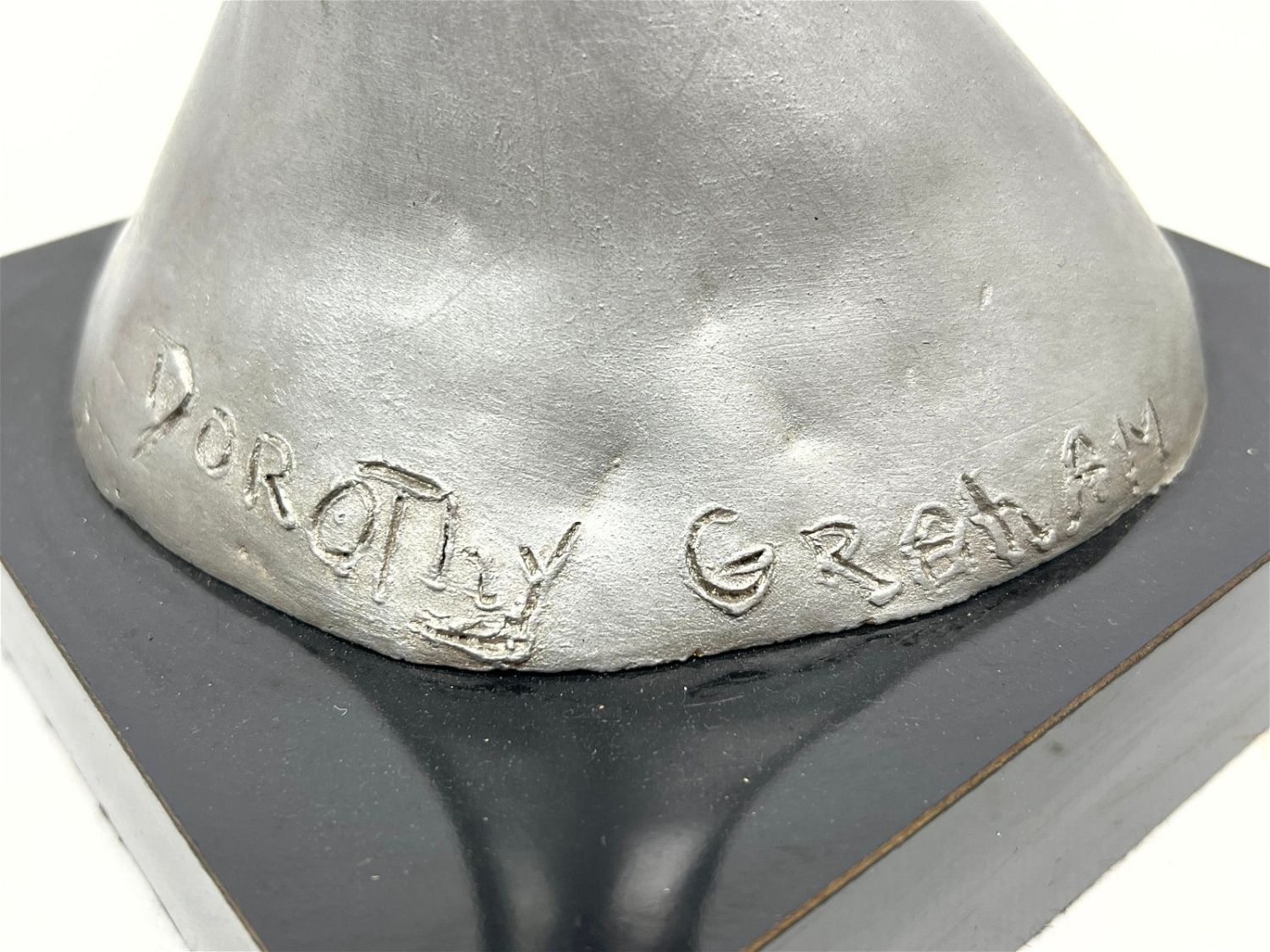 Dorothy Graham | Dorothy Graham Plaster Modernist Sculpture. Silver ...