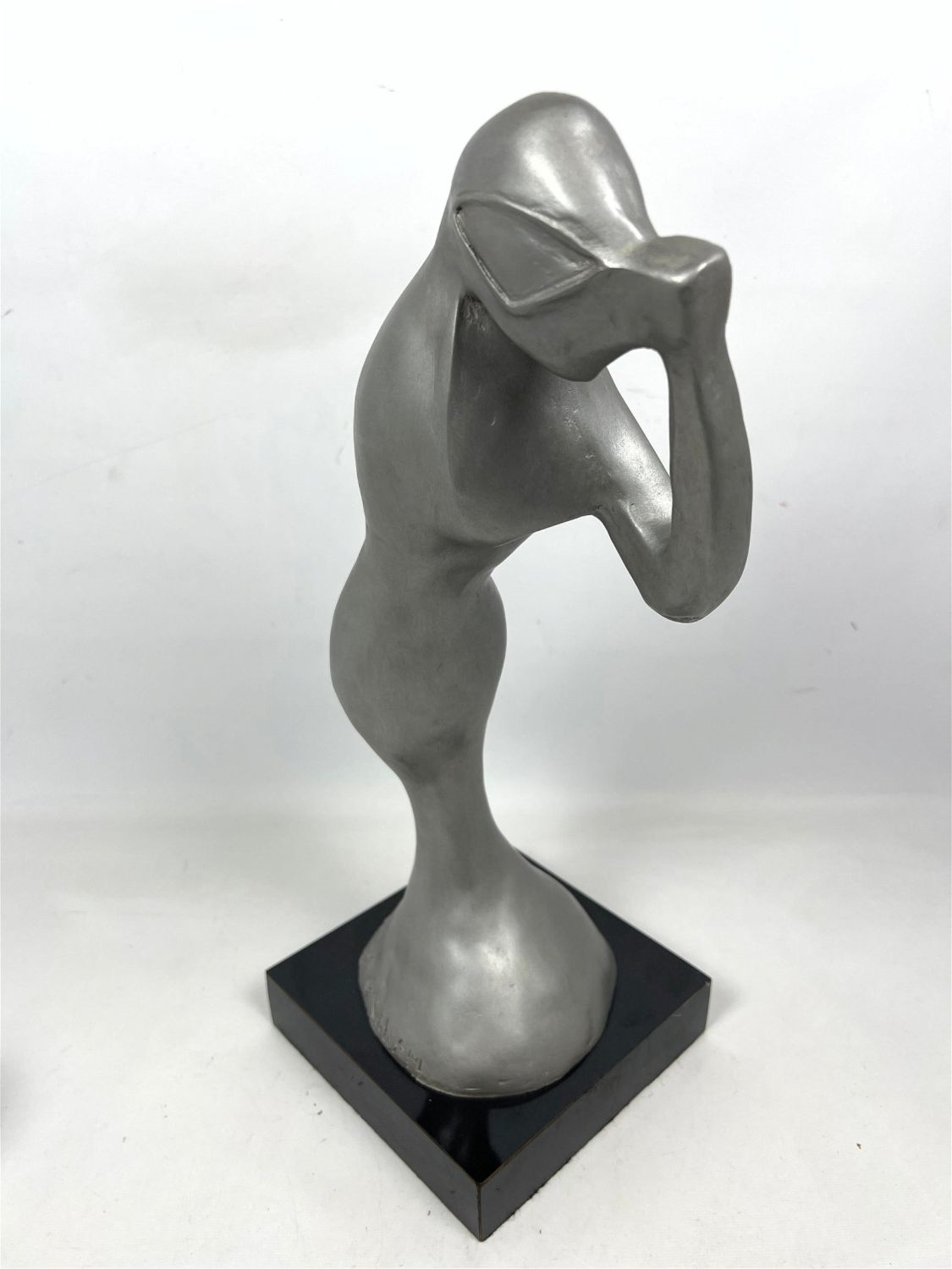 Dorothy Graham | Dorothy Graham Plaster Modernist Sculpture. Silver ...
