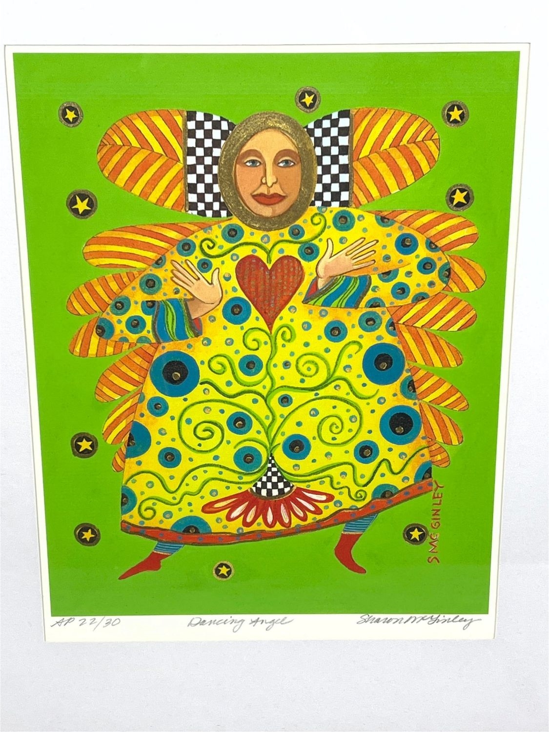 Sharon McGinley-Nally | Playful Figural Angels with Creatures | MutualArt