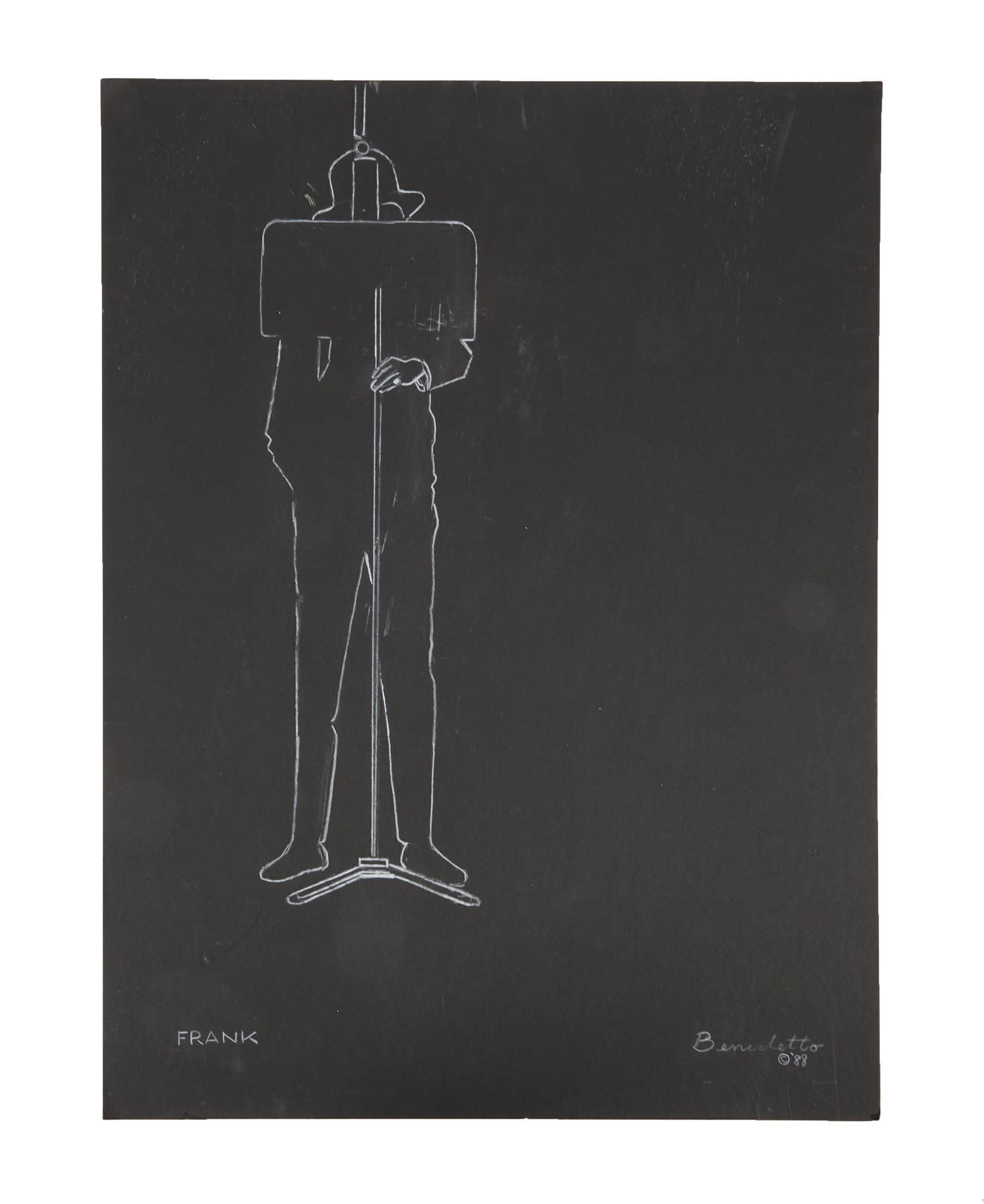Tony Bennett | Tony Bennett | Original Frank Sinatra Line Drawing (1988 ...
