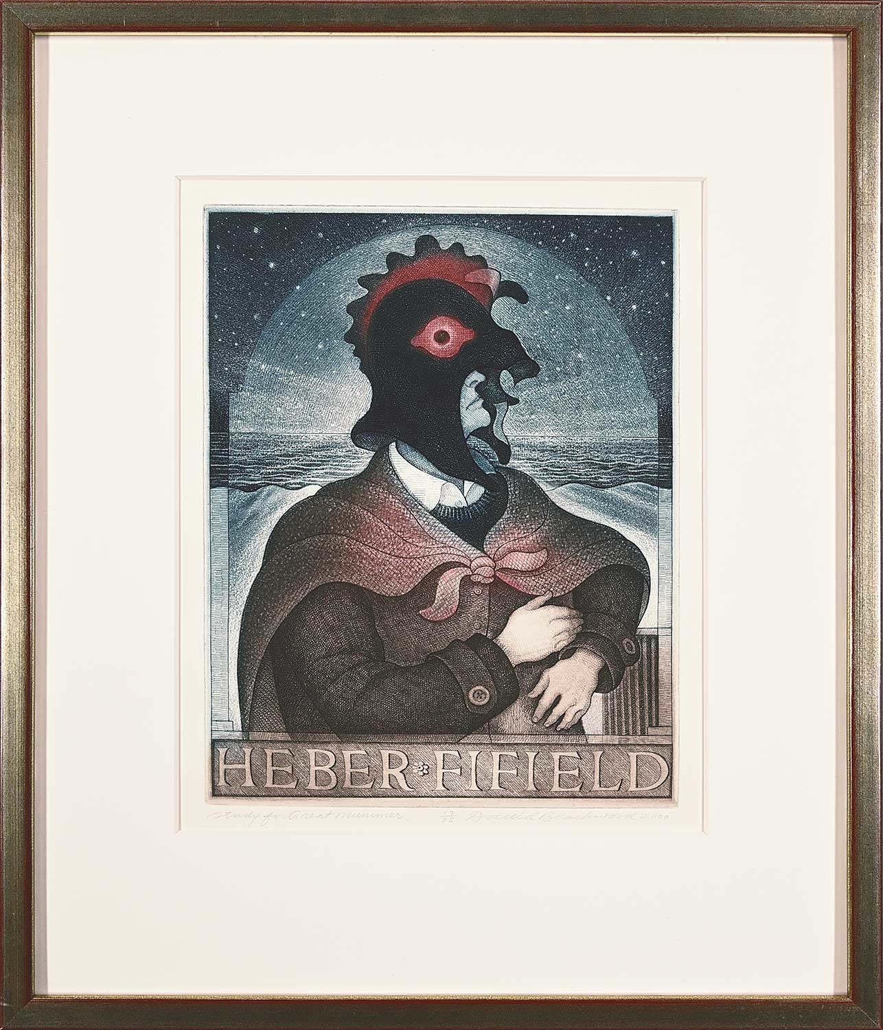 David Blackwood | Study for Great Mummer #13/75 (2000) | MutualArt