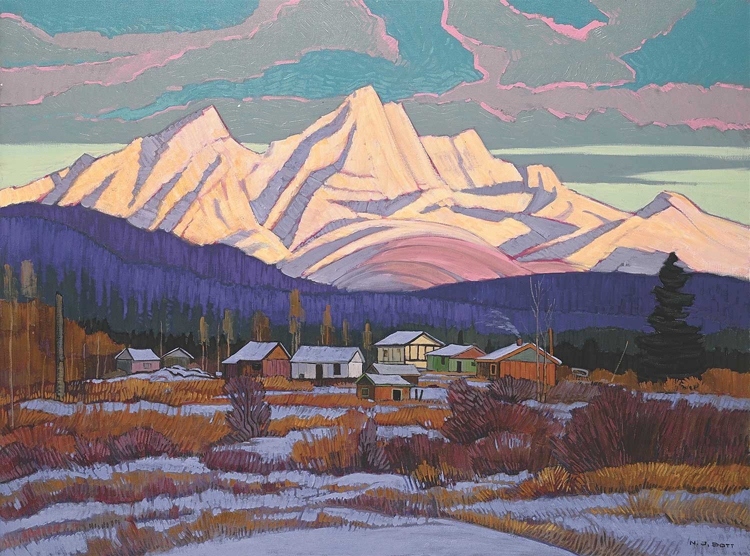 Nicholas Bott | ROCKY MOUNTAIN SUNRISE | MutualArt