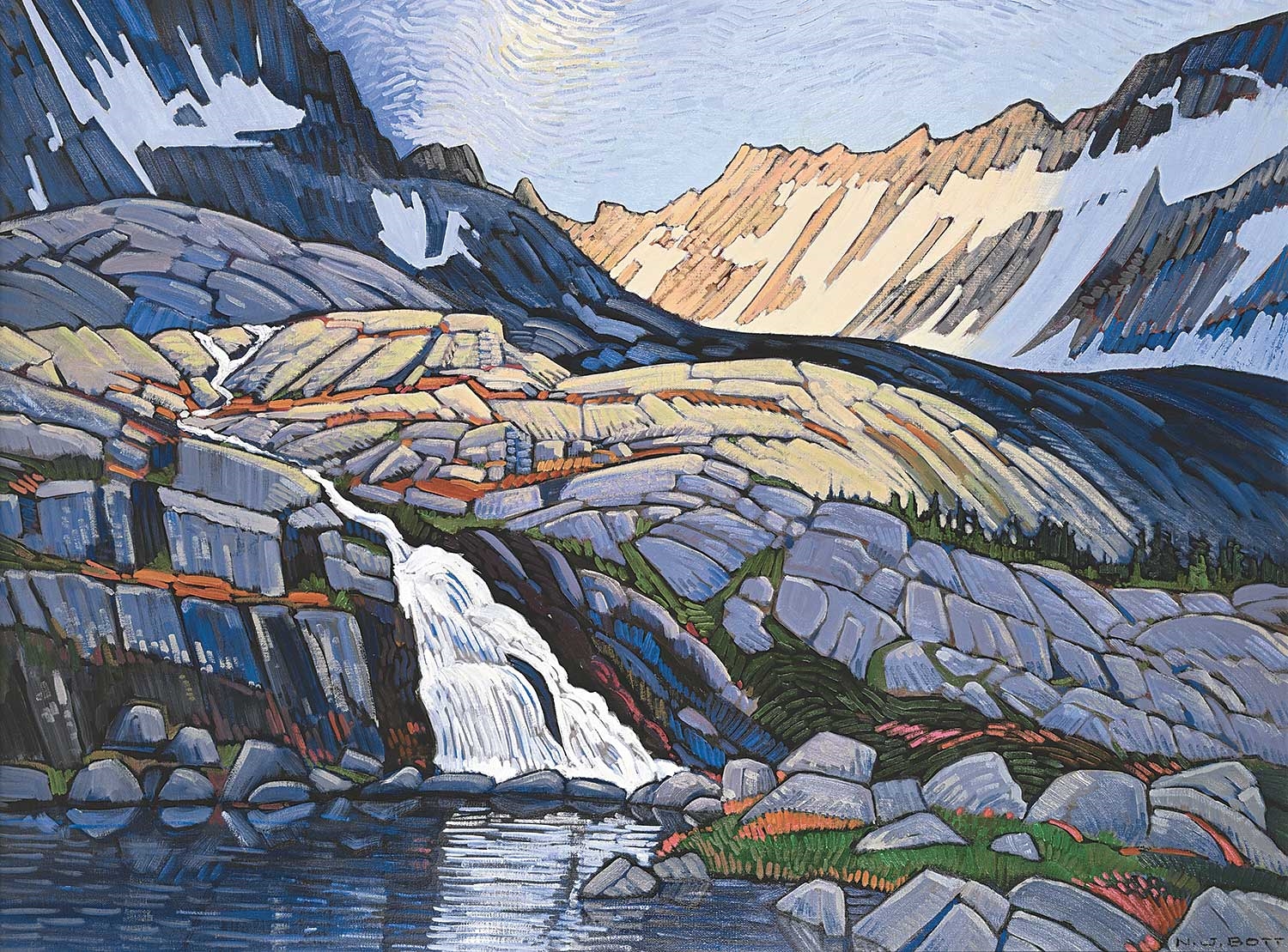 Nicholas Bott | Spring Run Off, Cronin Mountains | MutualArt