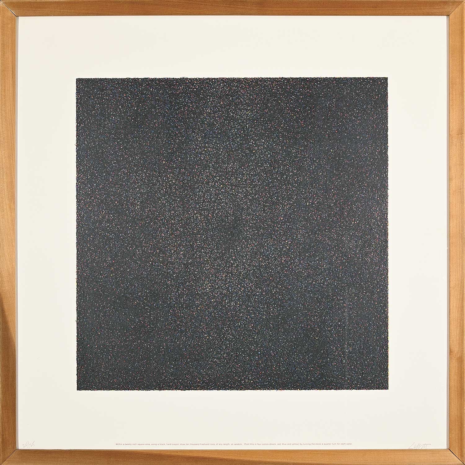 Sol LeWitt | Untitled - Ten Thousand Free Hand Lines #24/25 | MutualArt