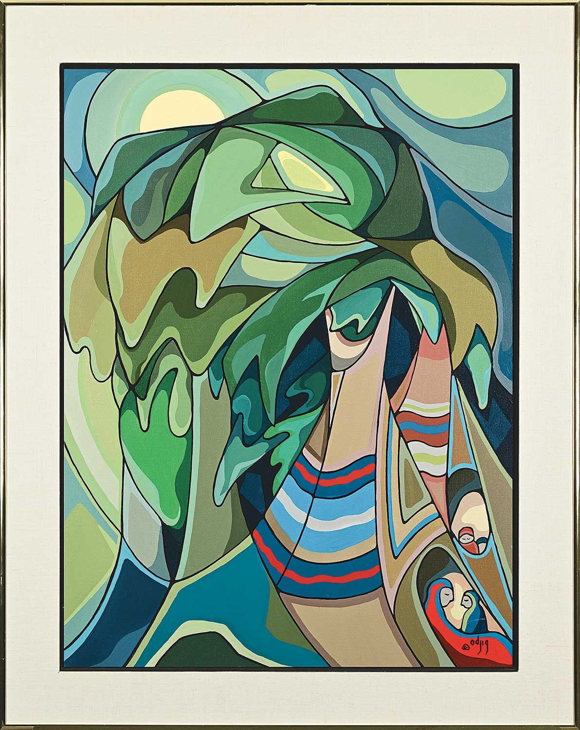 Daphne Odjig | Moonlite Serenade | MutualArt