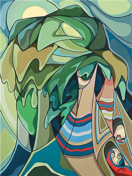 Daphne Odjig | Moonlite Serenade | MutualArt