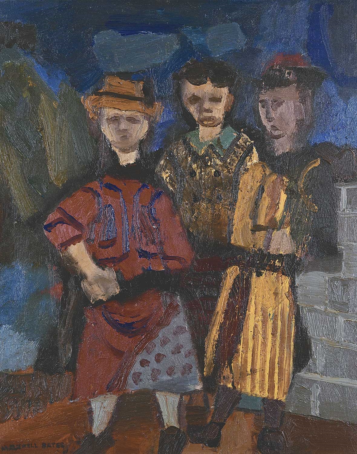 Maxwell Bennett Bates | Three Girls (1953) | MutualArt