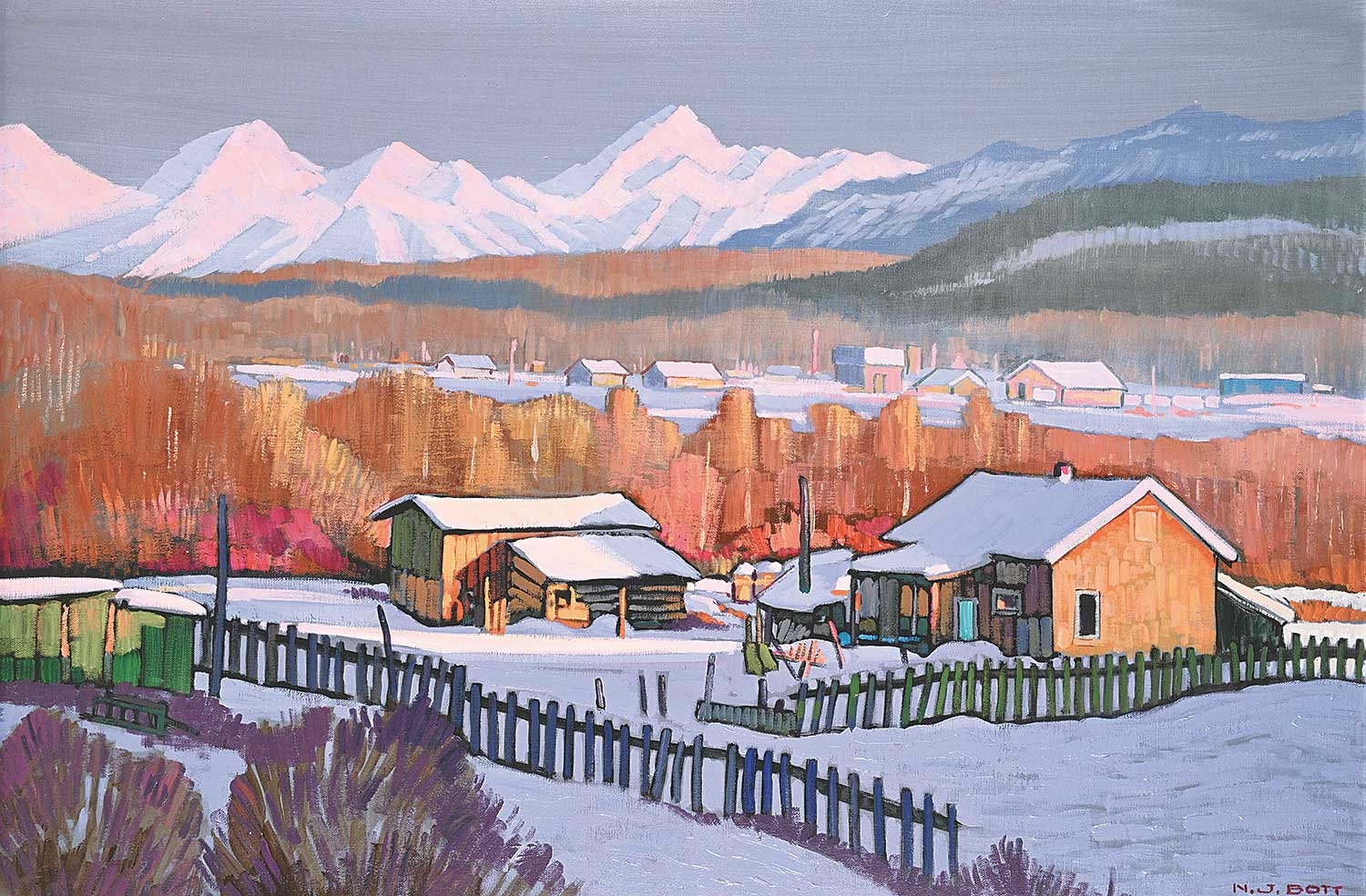 Nicholas Bott | ROCKY MOUNTAIN SUNRISE | MutualArt
